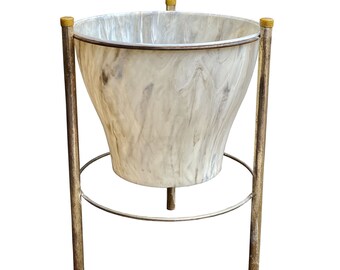 Mid Century Floor Planter - Etsy