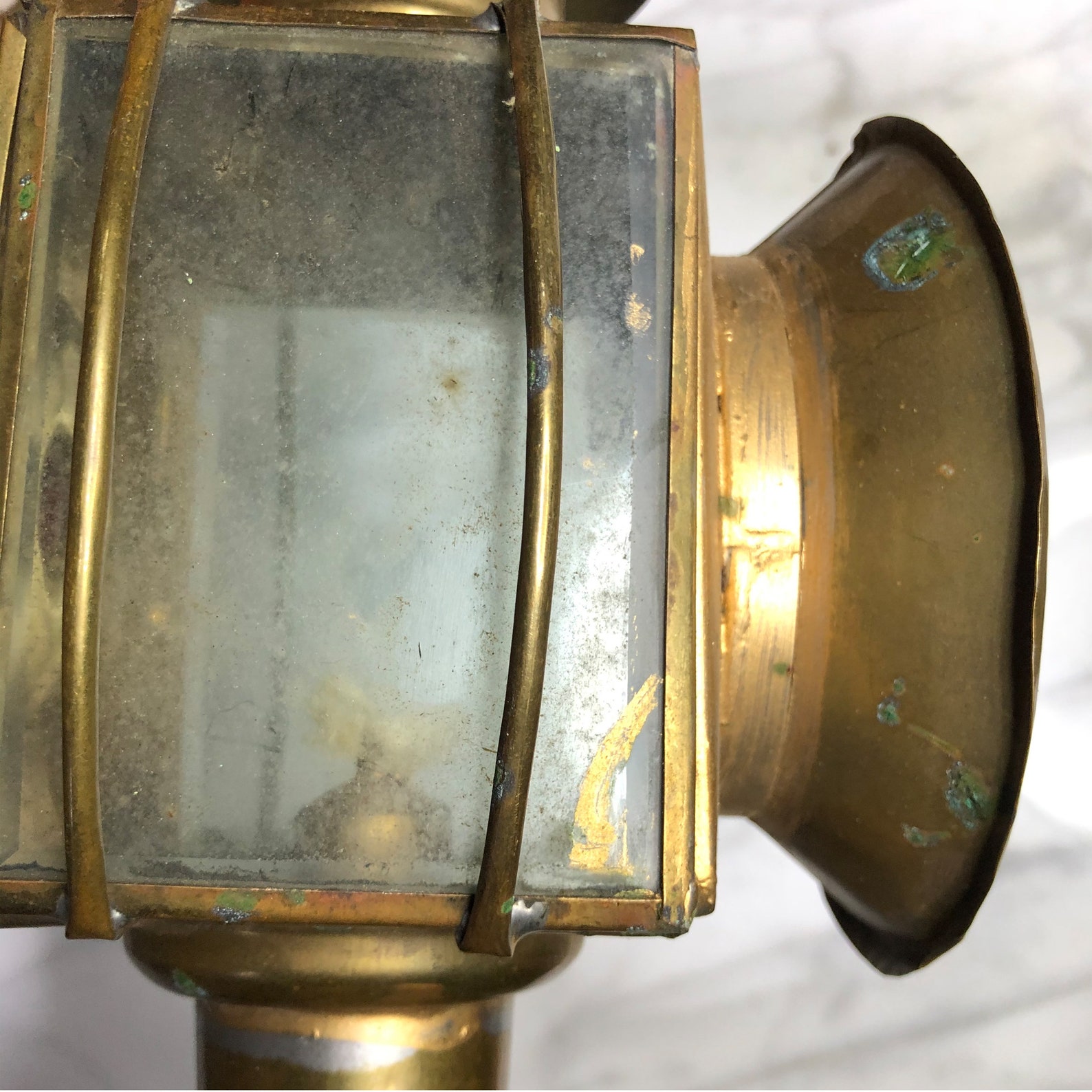 Antique Traditional Brass Carriage Lantern Oil Coach Light - Etsy