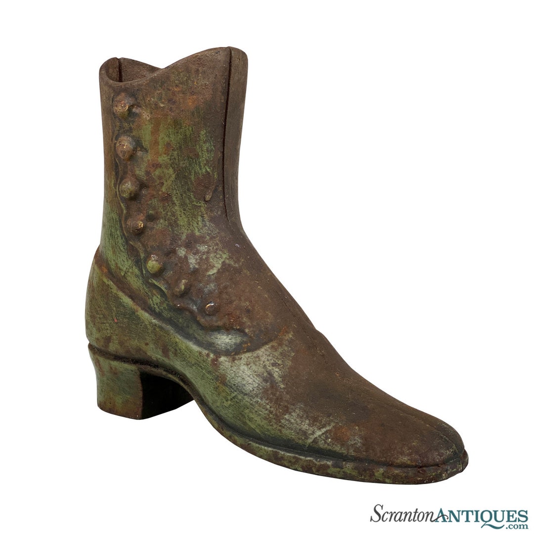 Antique Traditional Cast Iron Western Boot Shoe Store Display Doorstop ...