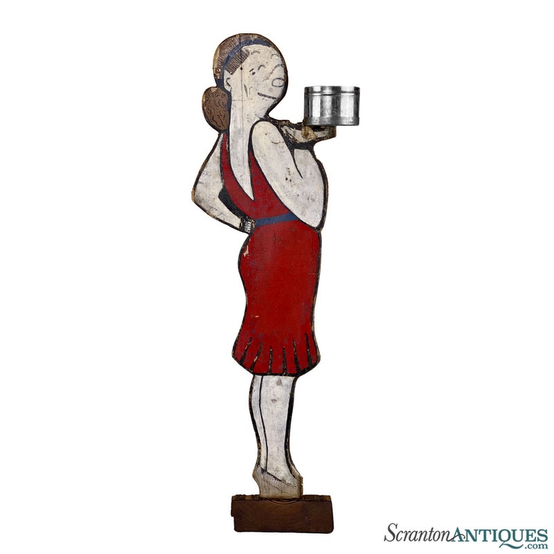 Wooden Butler Statue - Etsy