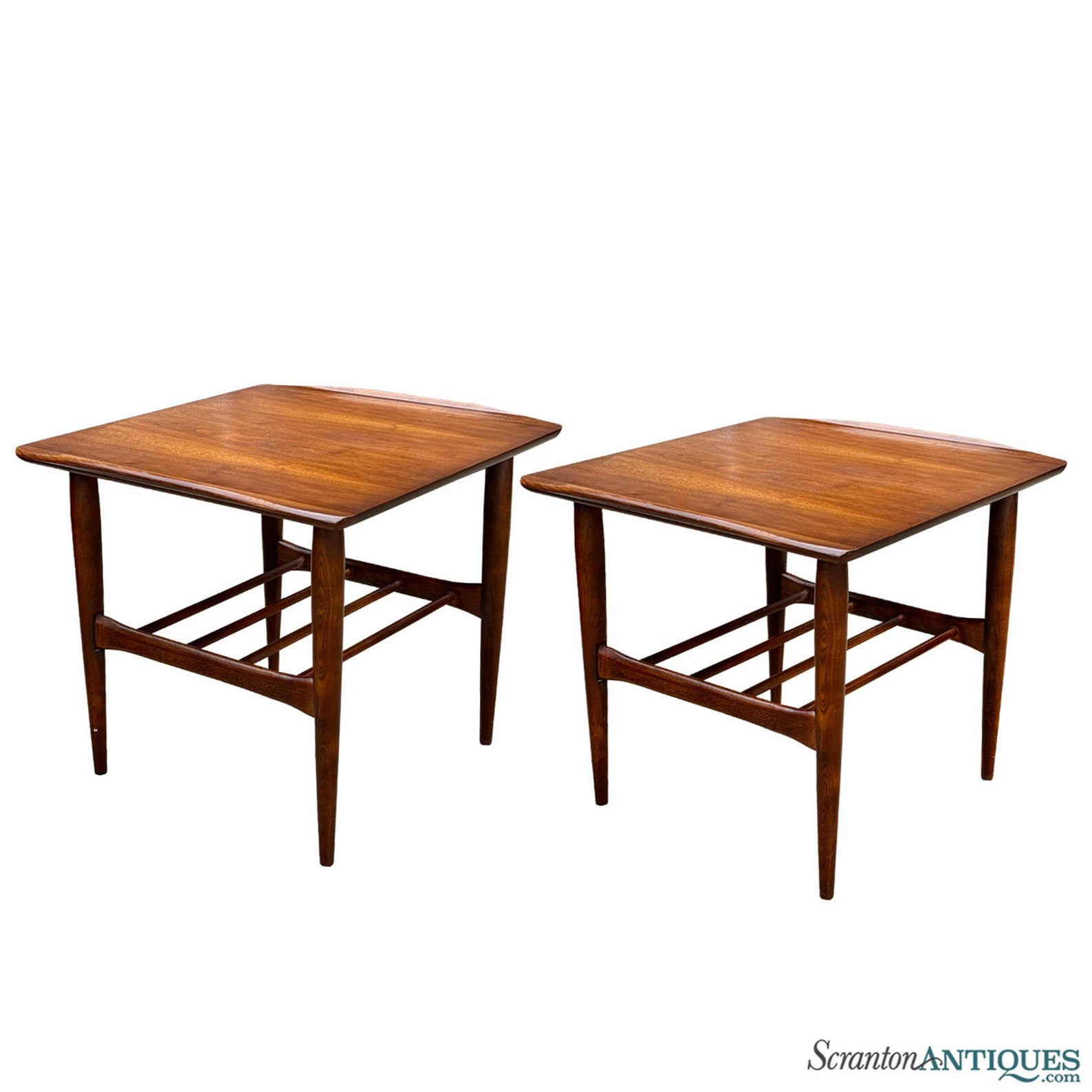 Mid-century Modern Walnut Sculptural Surfboard End Tables A Pair - Etsy