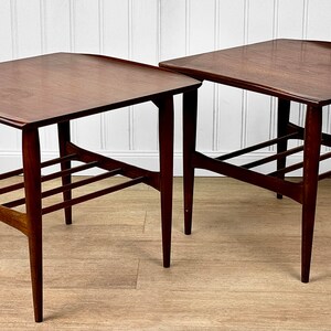 Mid-century Modern Walnut Sculptural Surfboard End Tables A Pair - Etsy