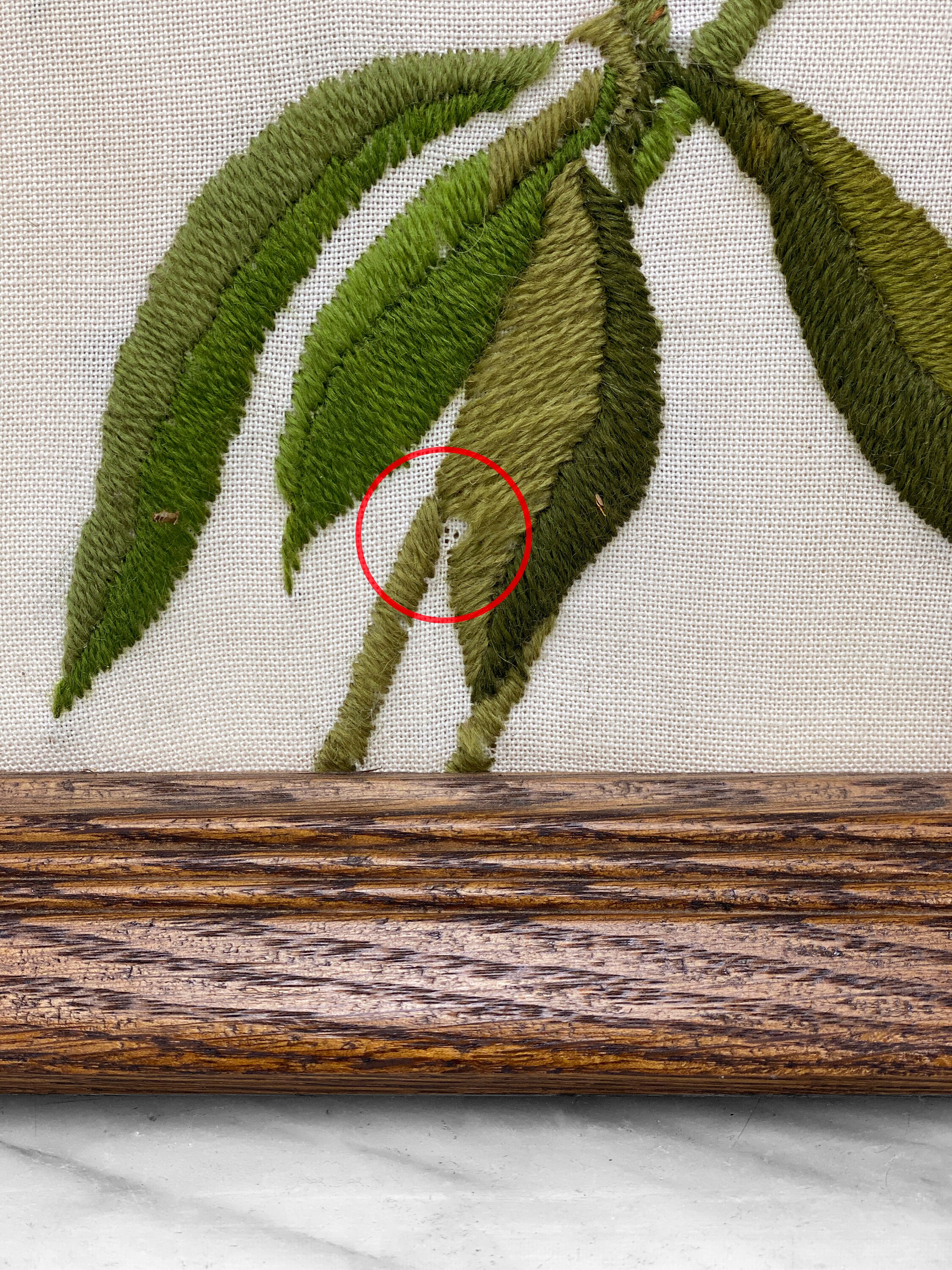 Mid-century Modern Crewel Embroidery Stitched Pink Rose Floral - Etsy