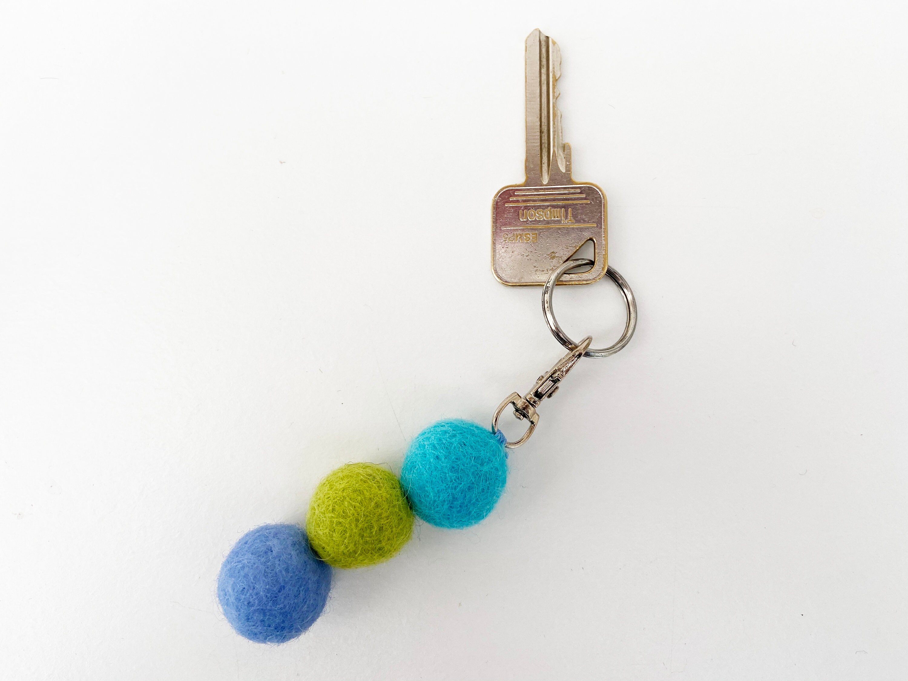 Pom Pom Keyring - Etsy