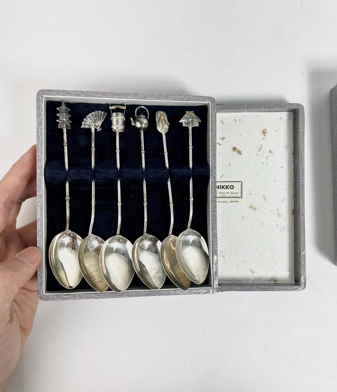 Vintage Nikko Sterling Silver Demitasse Spoons - Set of 6 Japanese Tea ...