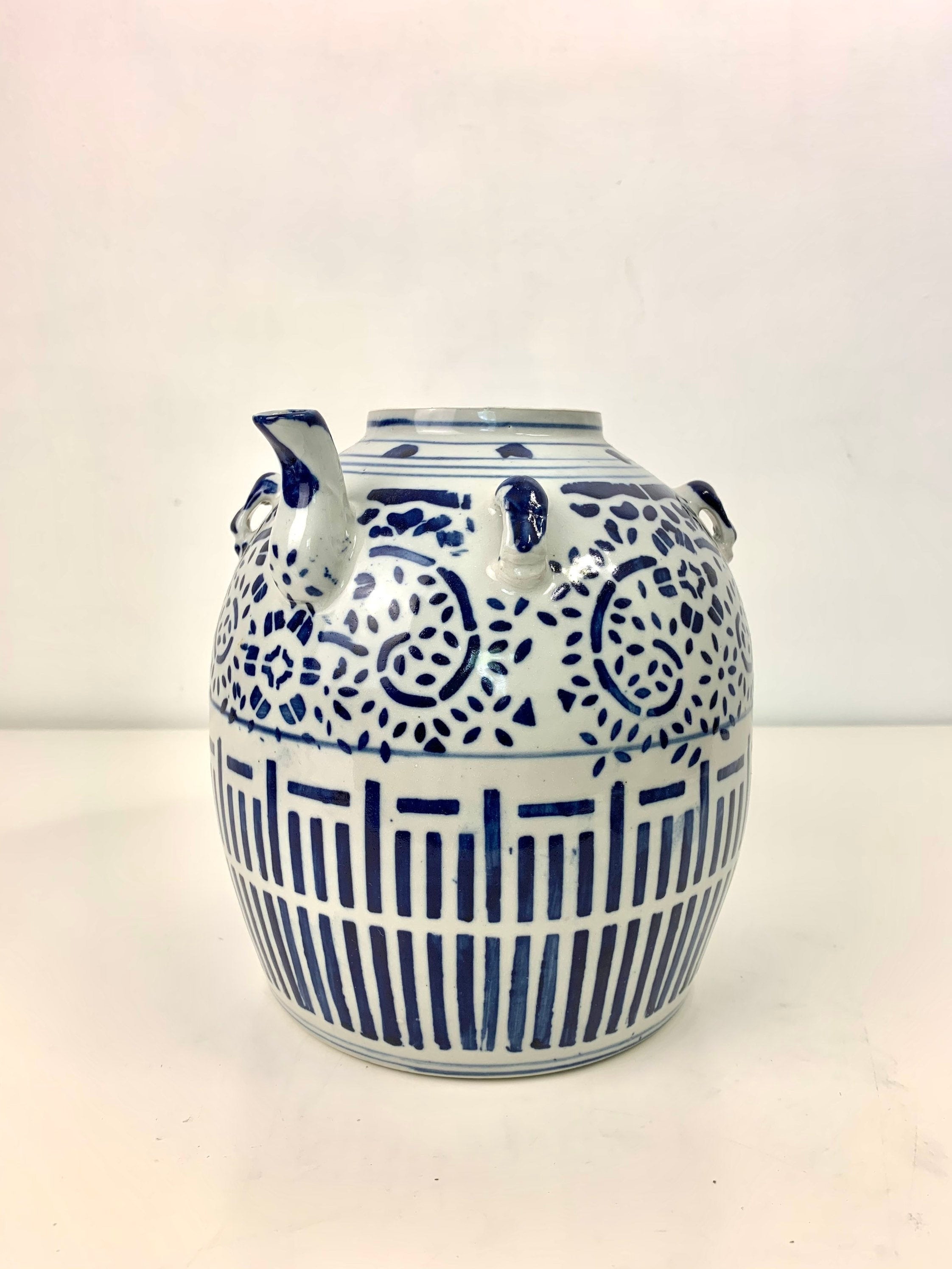 Vintage Blue and White Chinese Wine Pot With Spout Jug - Etsy