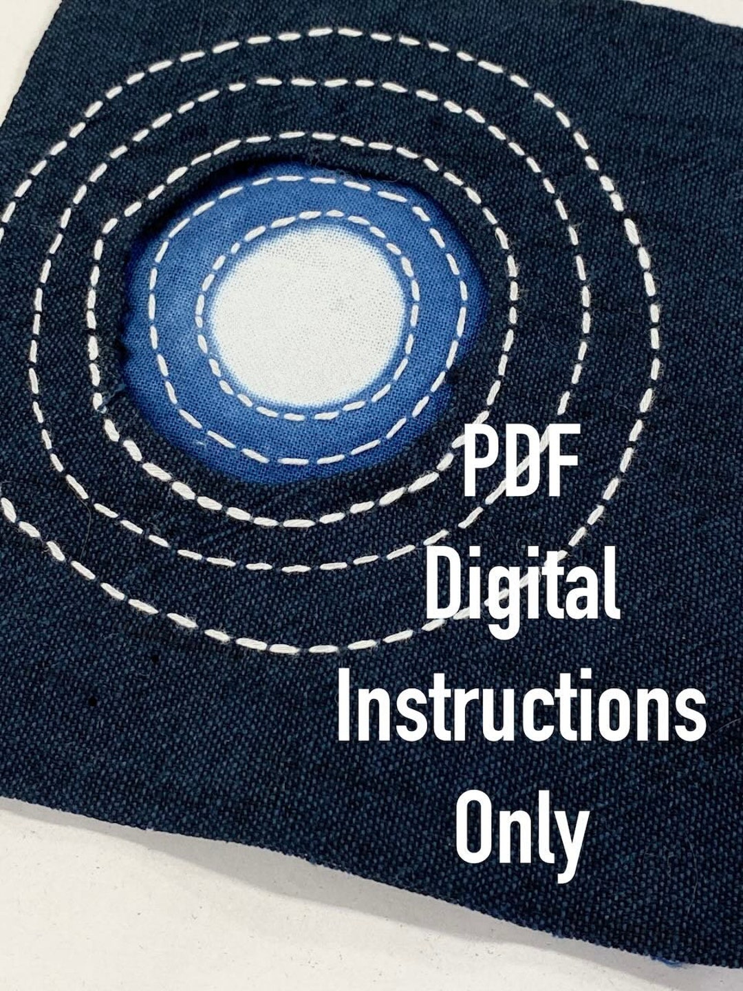 Circle Hole Stitch Design Digital Stitching Instructions PDF Stitch A ...