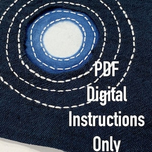 Circle Hole Stitch Design Digital Stitching Instructions PDF Stitch A ...