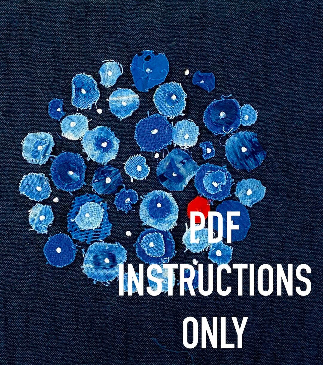 Circular Circles Digital Stitching Instructions PDF Stitch A Long Block ...