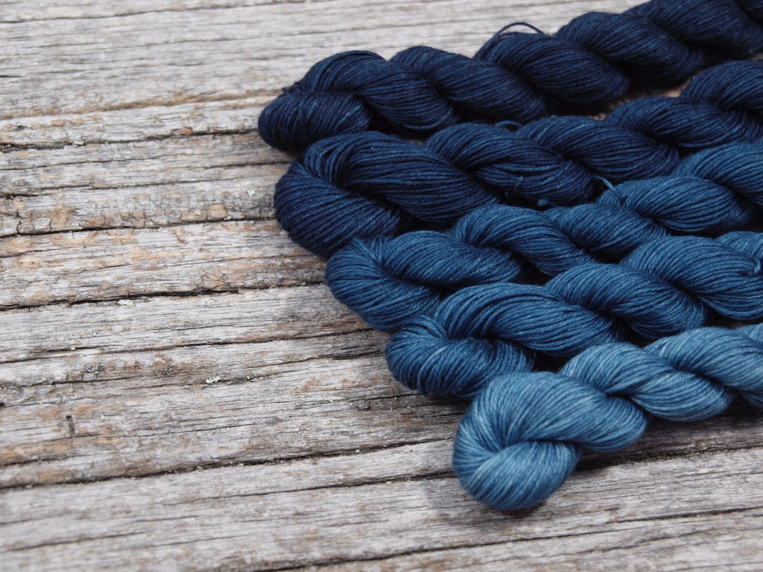 Hand Dyed Indigo Cotton Threads: Sashiko Embroidery Stitching (20m/50m ...