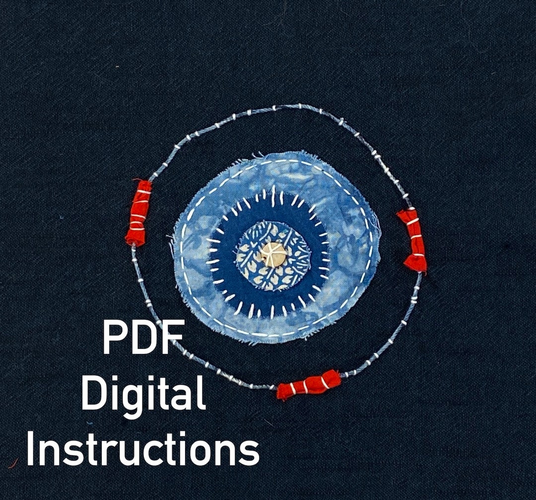 Circular Design Digital Stitching Instructions PDF Stitch A Long Block ...