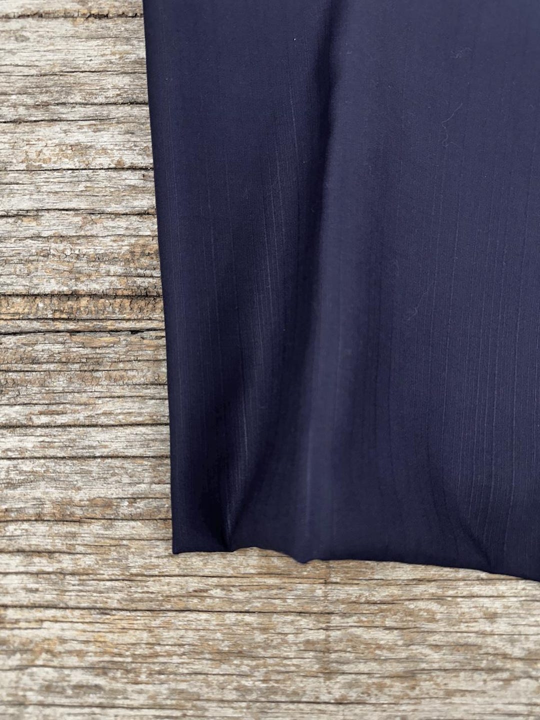 Navy Cotton Fabric Subtle Textile Material Half Meter - Etsy