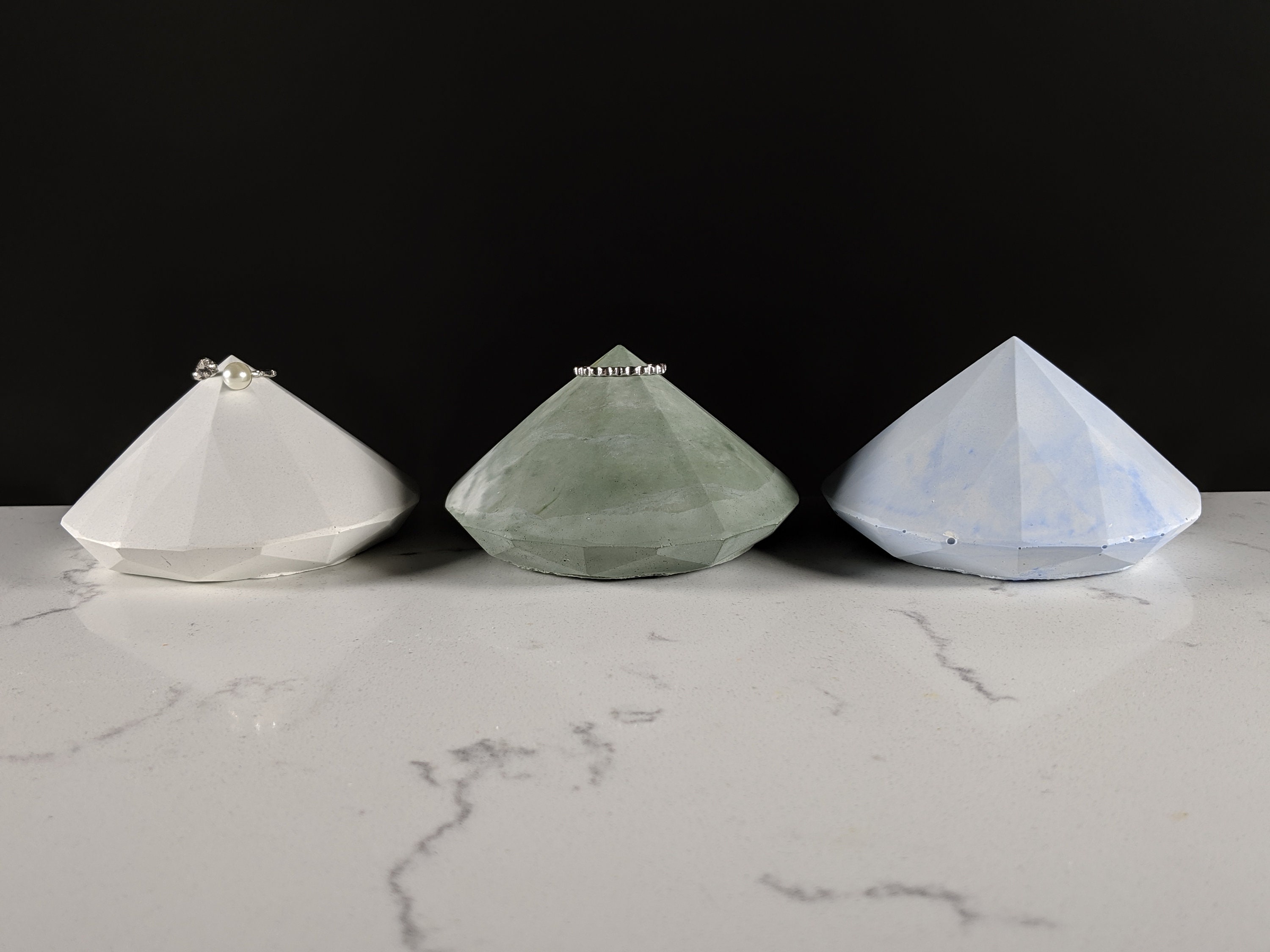 Diamond Ring Holder Made of Concrete Diamond Bracelet Holder | Etsy