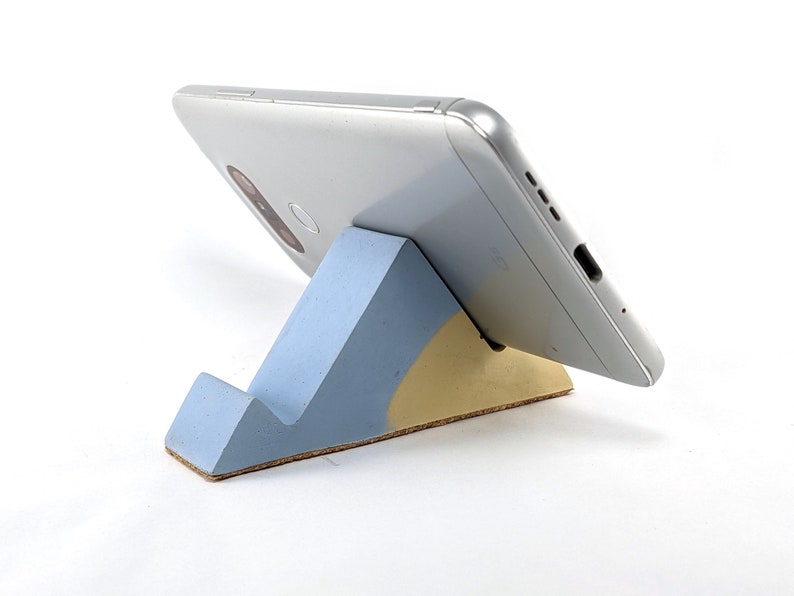 Cell Phone Stand Made of Concrete Bicolor Mountain Shaped - Etsy