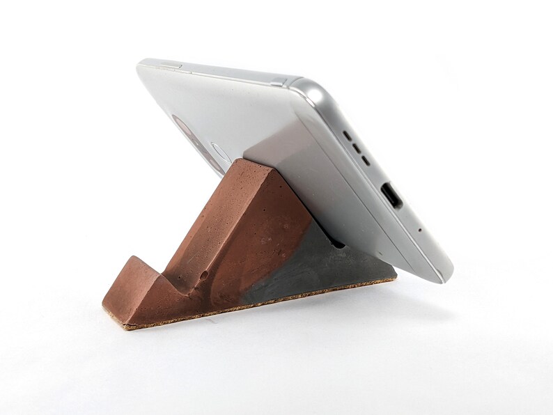 Cell Phone Stand Made of Concrete Bicolor Mountain Shaped - Etsy
