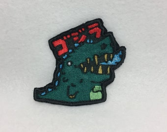 Godzilla patch | Etsy