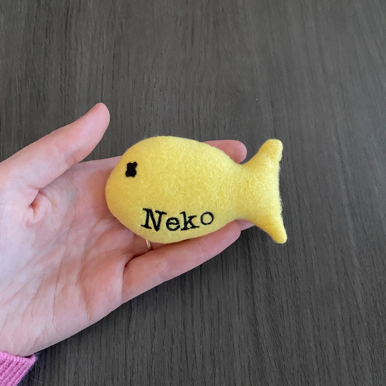 Custom Fish CAT Toy Personalized Handmade Cat Toy Vegan Cat - Etsy