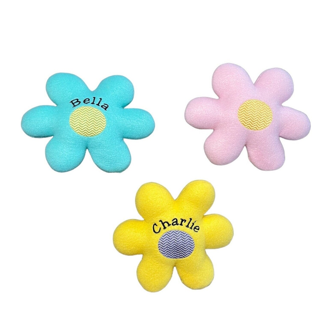 Daisy DOG Toy, Personalized Handmade Custom Dog Toy Retro Flower Spring ...