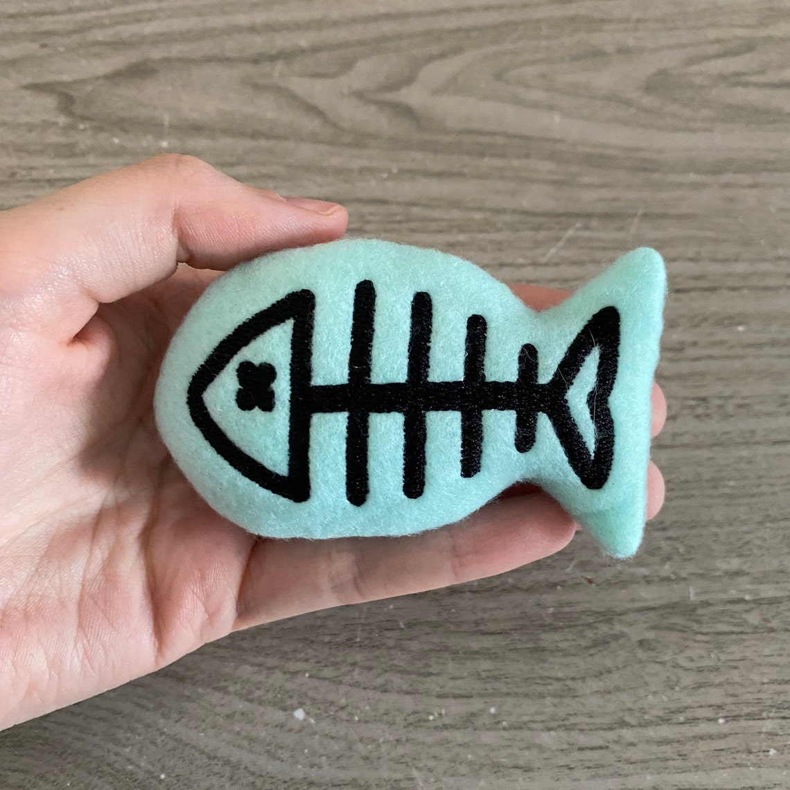 Fish Skeleton Cat Toy Handmade Cat Vegan Cat Toy Gift for Cat | Etsy