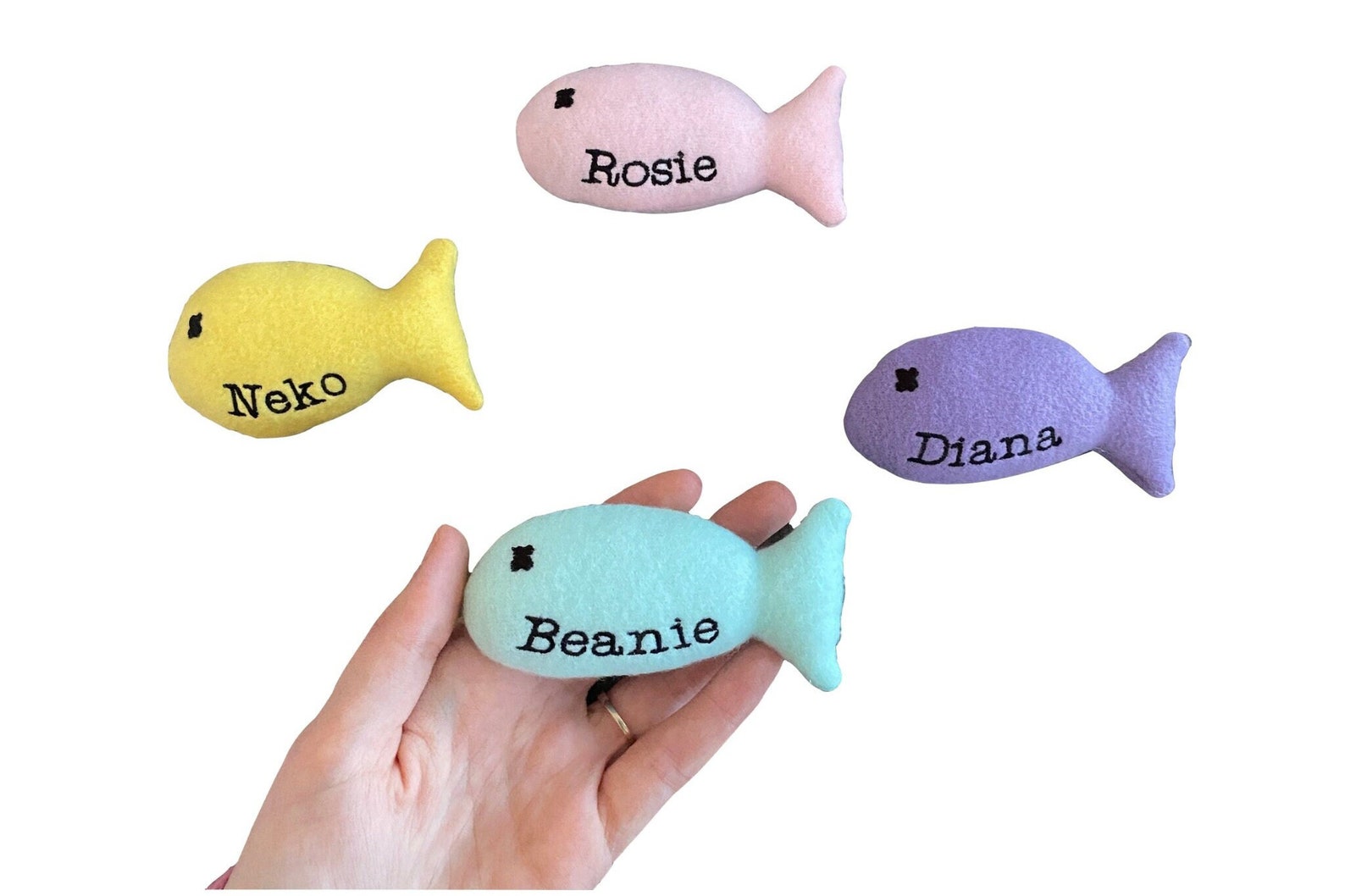 Custom Fish CAT Toy Personalized Handmade Cat Toy Vegan Cat - Etsy