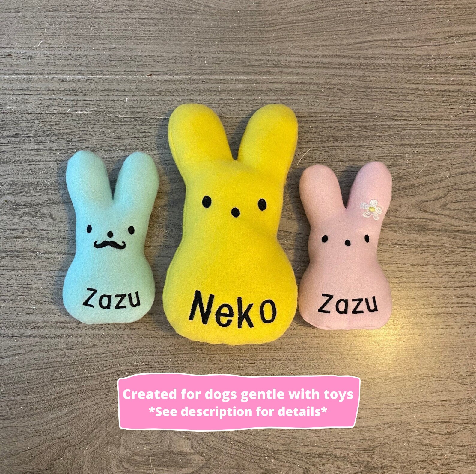 Custom Bunny DOG Toy Handmade Dog Toy Dog Gift for Dog Lover - Etsy