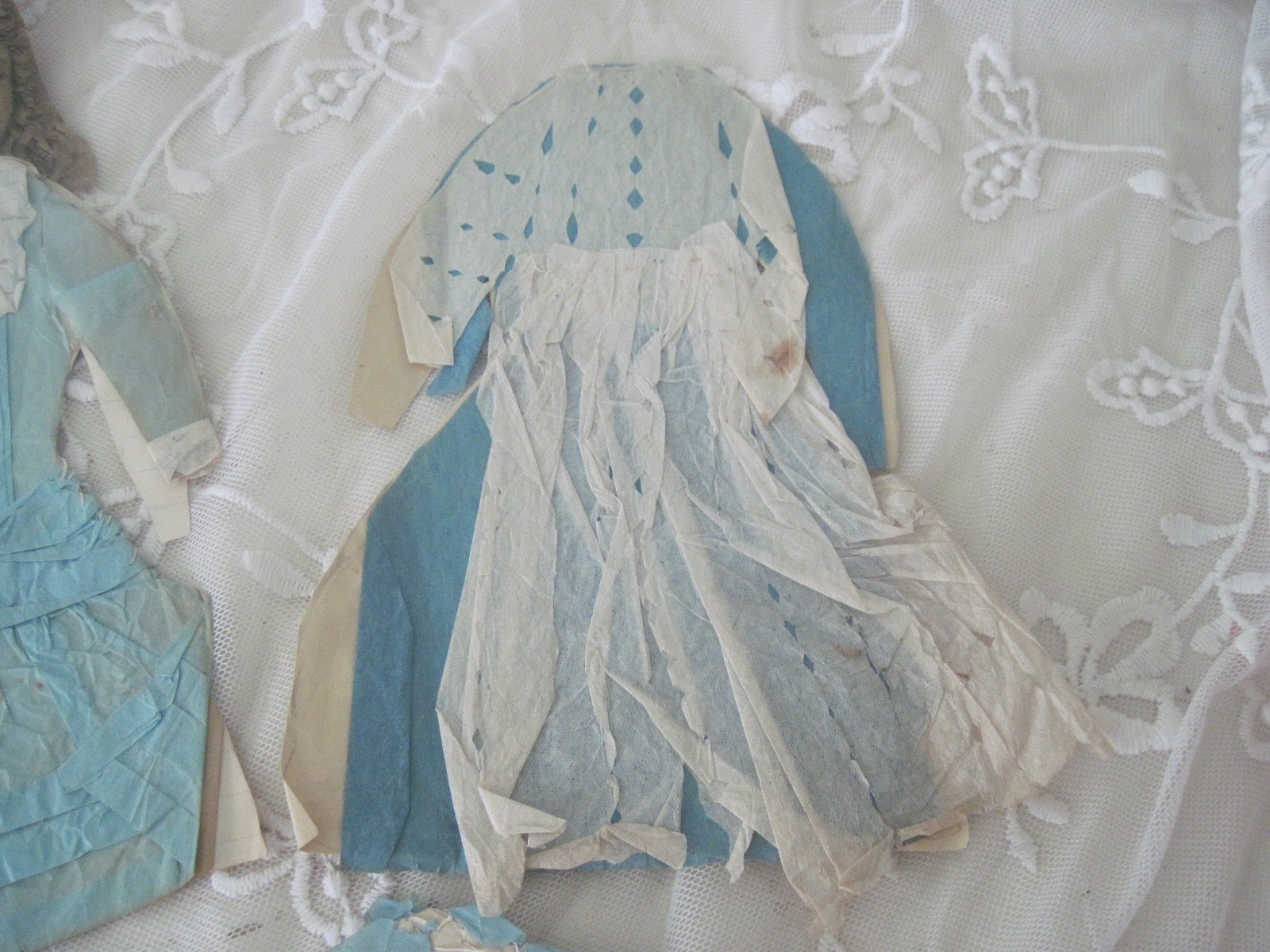 Antique Paper Dolls Handmade Victorian Twin Toy Set With Six Outfits ...