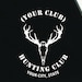 Hunt Club Personalized Decal or Single-use Stencil // Commercial Grade ...