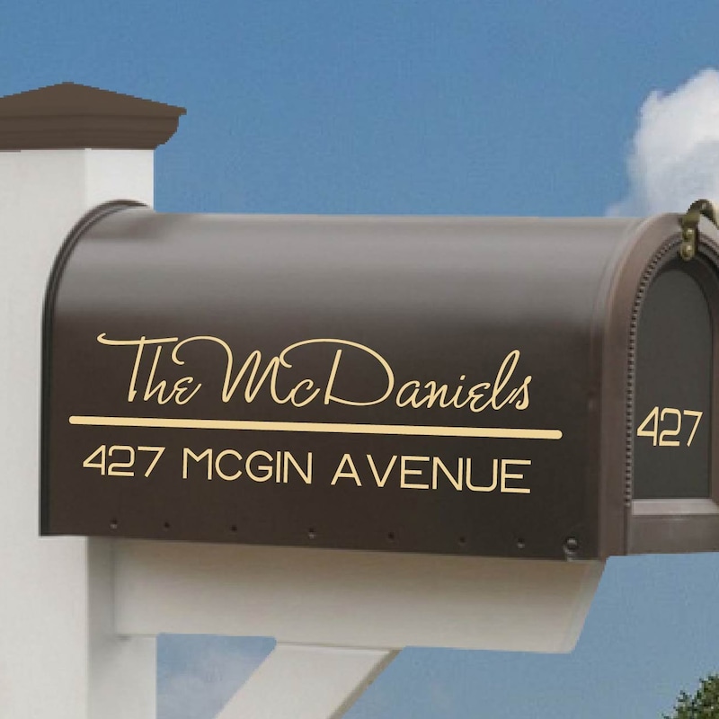 Mailbox Decal Svg - Etsy