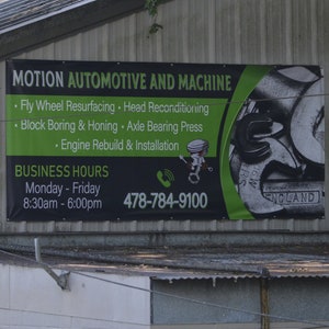 Custom Printed HD Banner Sign Complete With Hem and Grommets ...