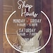 DIGITAL - Business Opening Hours Sign - Open to Close - Hours of ...