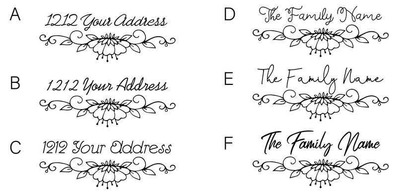 Floral Mailbox Decal: Personalized Address & Name, Premium Vinyl - Etsy