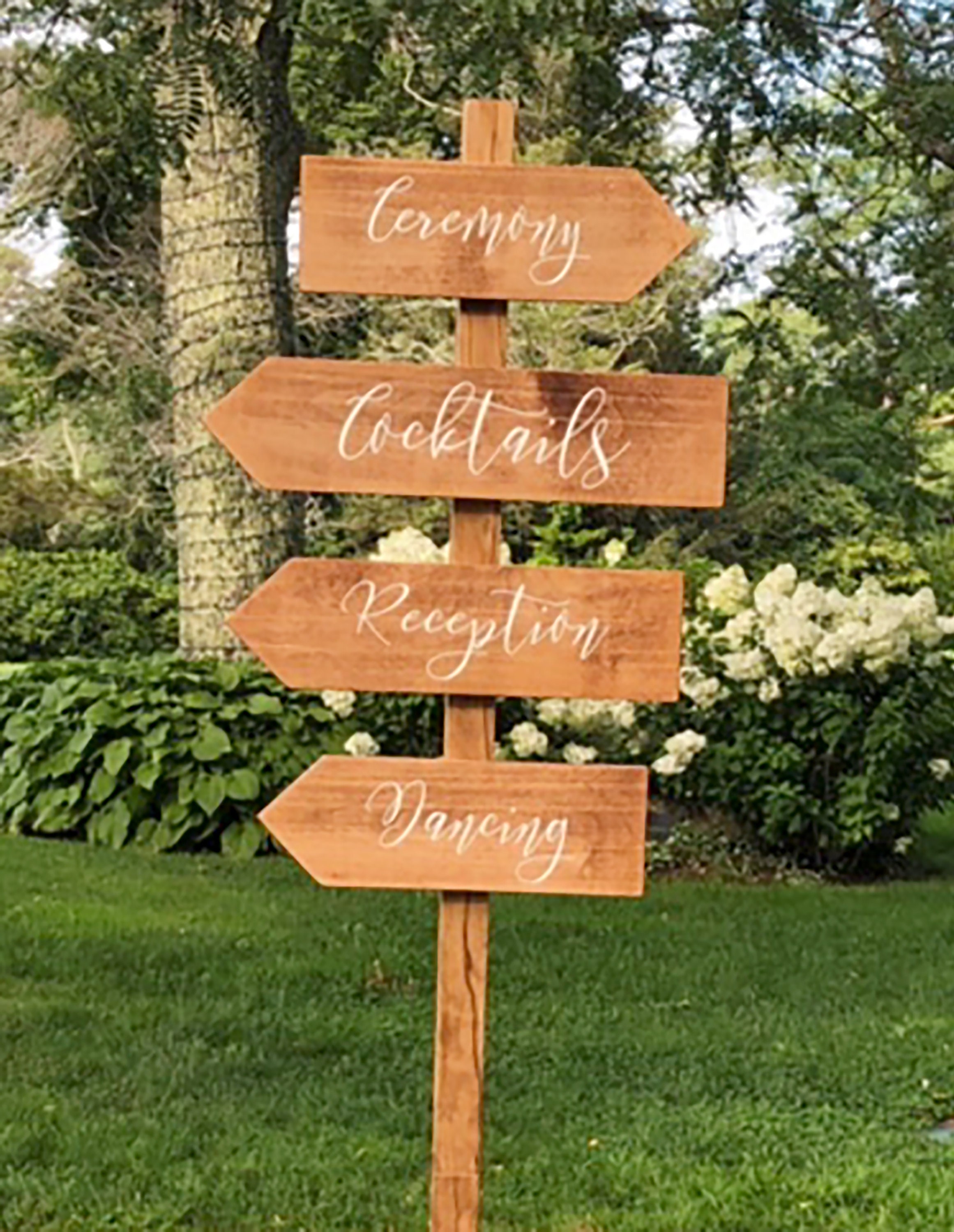 Set of 7 Wedding Sign Decals or Stencils for DIY Wedding Signs | Etsy