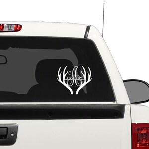 Deer Antler Name DECAL or SINGLE-USE Stencil // Modern Font // - Etsy