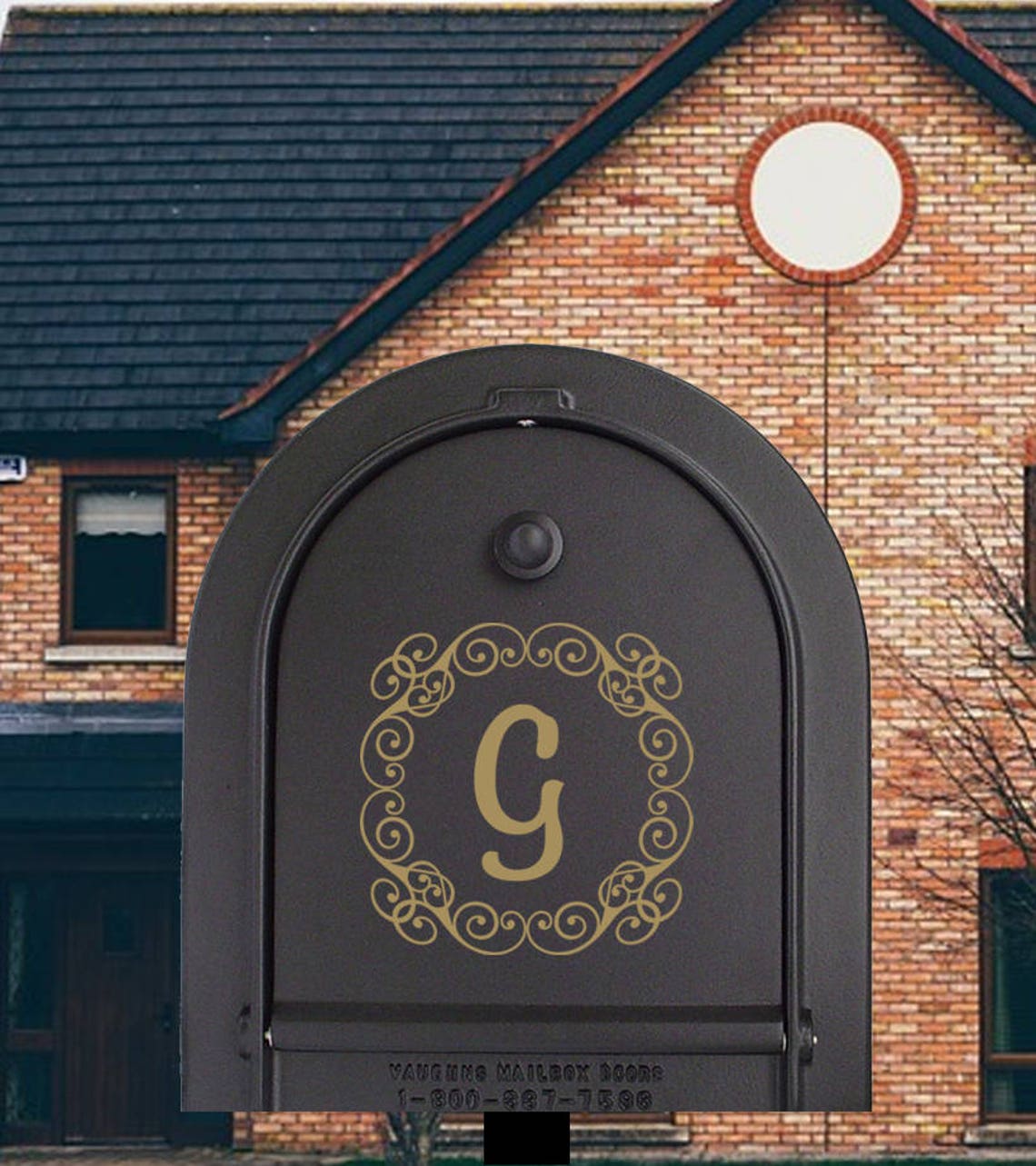 Mailbox Monogram Decal // Modern Font // Update Mailbox // - Etsy