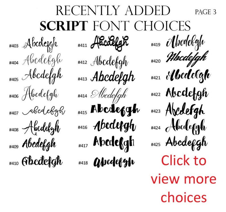 Single Line of Customized Word Decal / Modern Font / Cell - Etsy