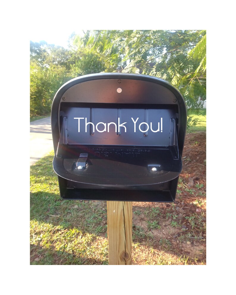 Family Name or Address Mailbox DECAL or STENCIL // Modern Font - Etsy