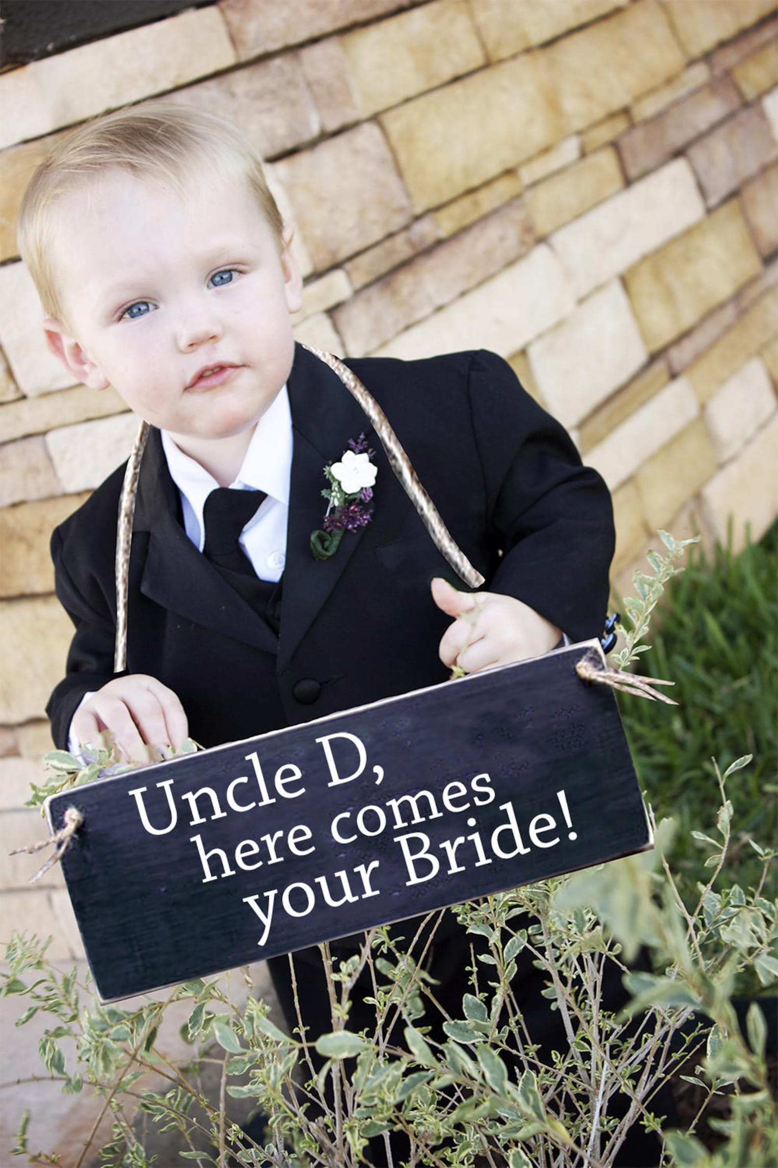 Uncle Here Comes Your Bride DECAL or STENCIL for DIY Wedding - Etsy