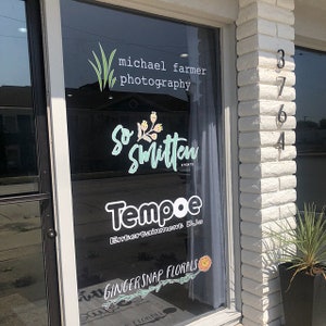 Custom Vinyl Lettering Decal Sticker // Window Decal // Exterior Decal ...