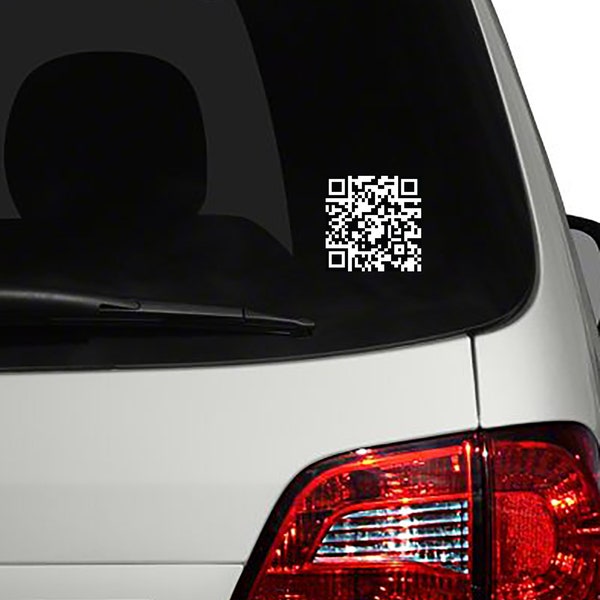 Qr Code Vinyl Decal - Etsy