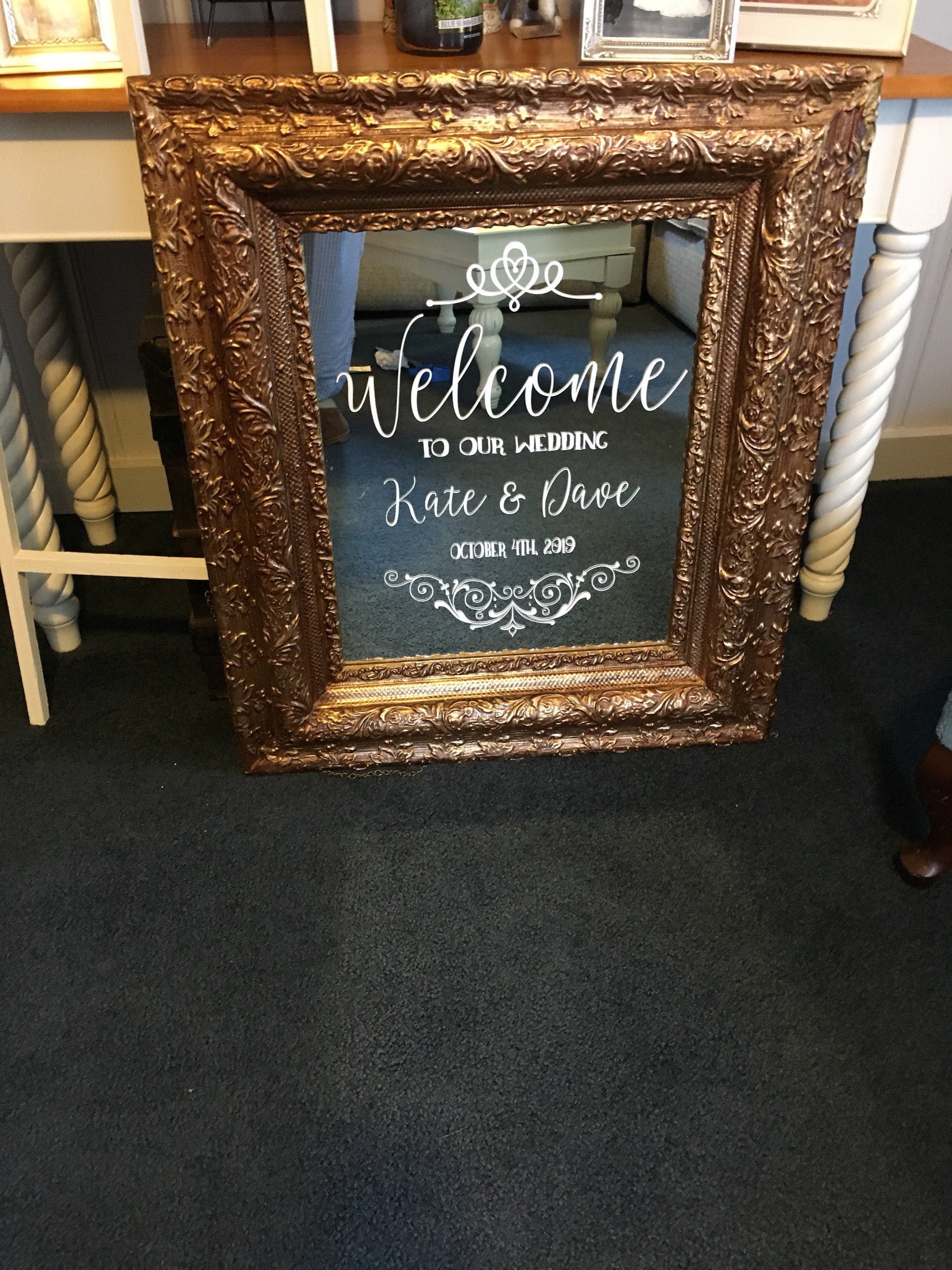 D. A. Designs Wedding Welcome Decal or Stencil for DIY Event - Etsy