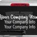 Design Your Own 3 Line Custom Business Back Glass Decal // - Etsy