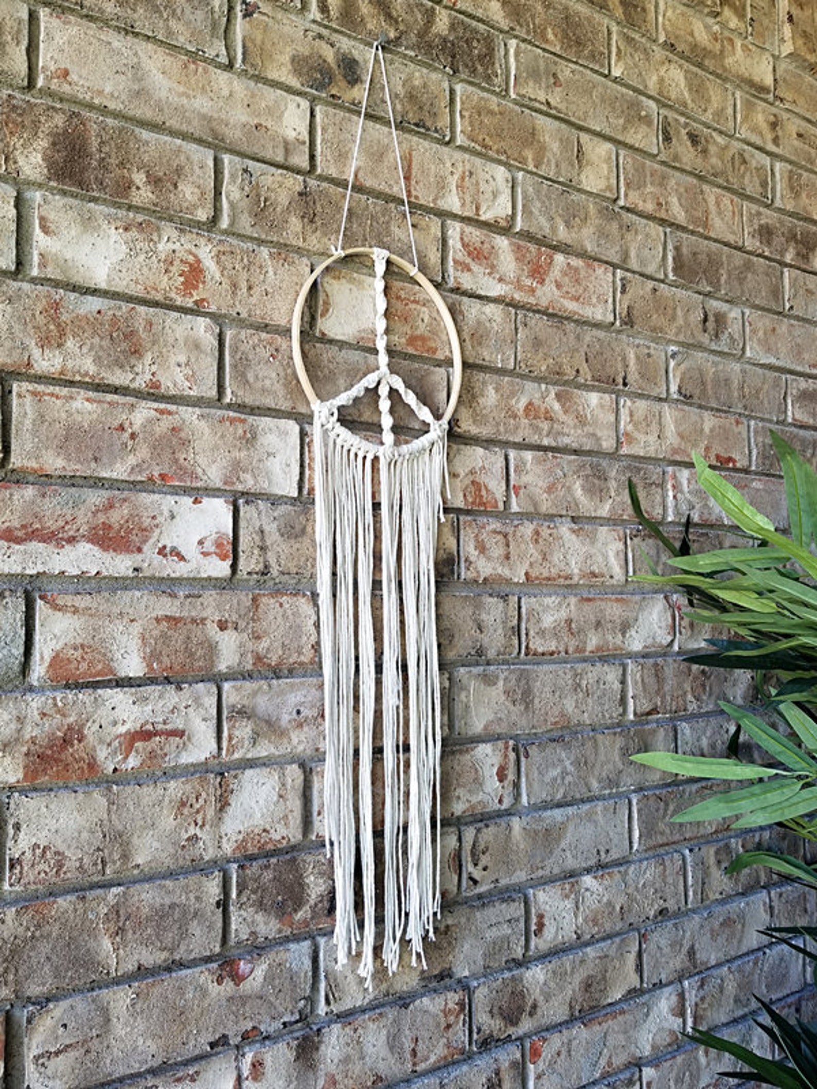 Macrame Peace Sign Wall Hanging/boho Wall Hanging - Etsy