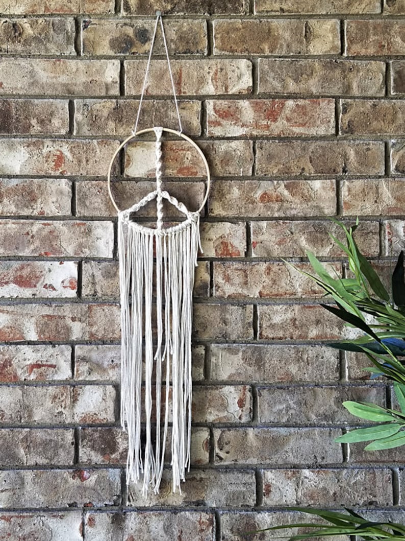 Macrame Peace Sign Wall Hanging/boho Wall Hanging - Etsy