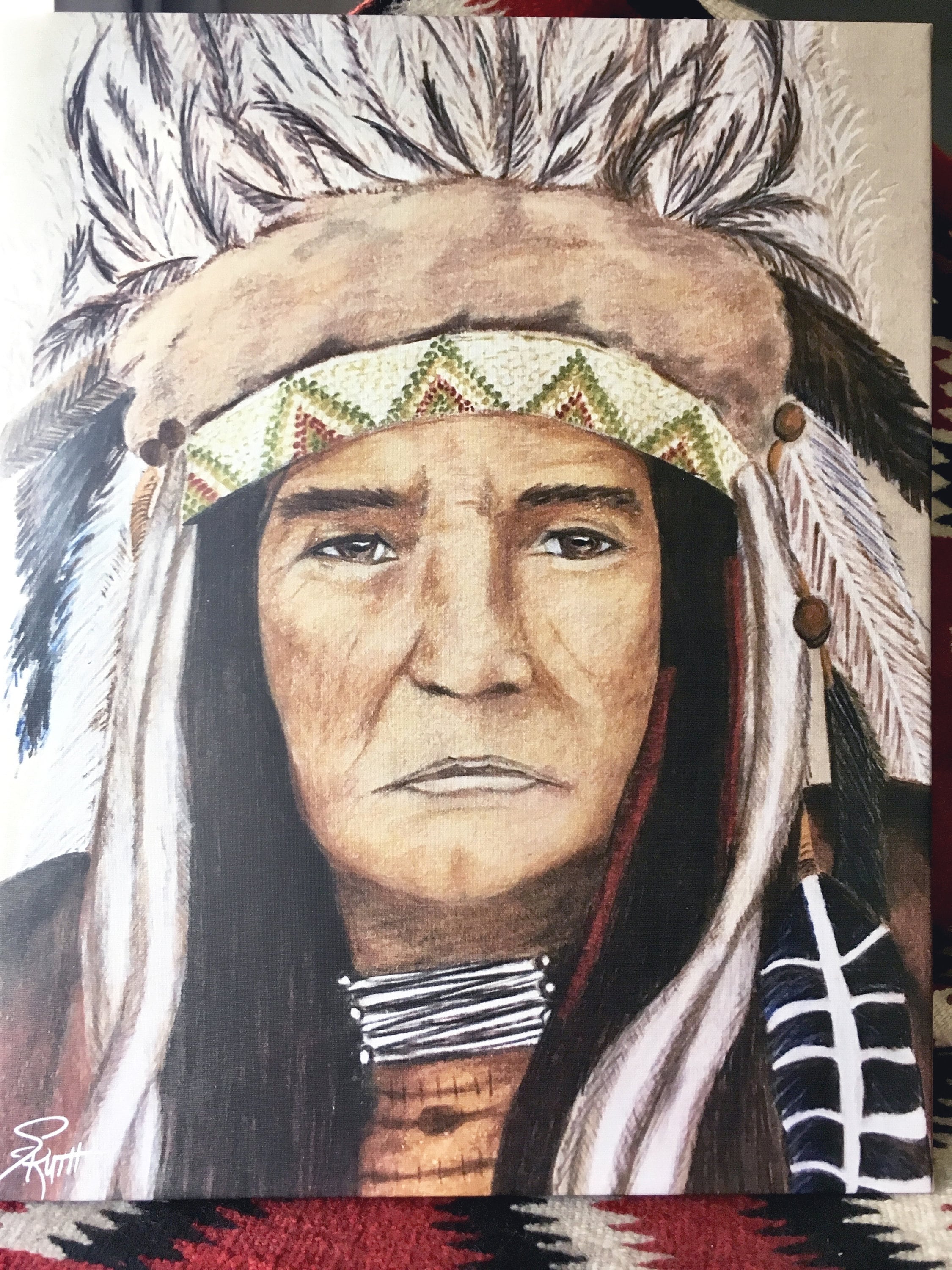 Native Chief, Native American, Indian Wall Art, Home Decor, Painting - Etsy