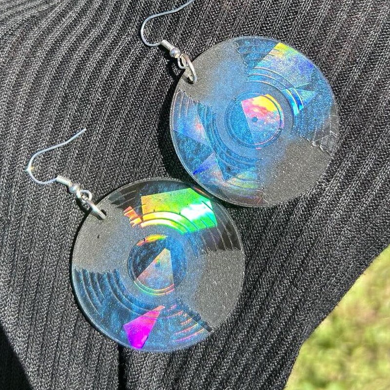 Cd Earrings - Etsy