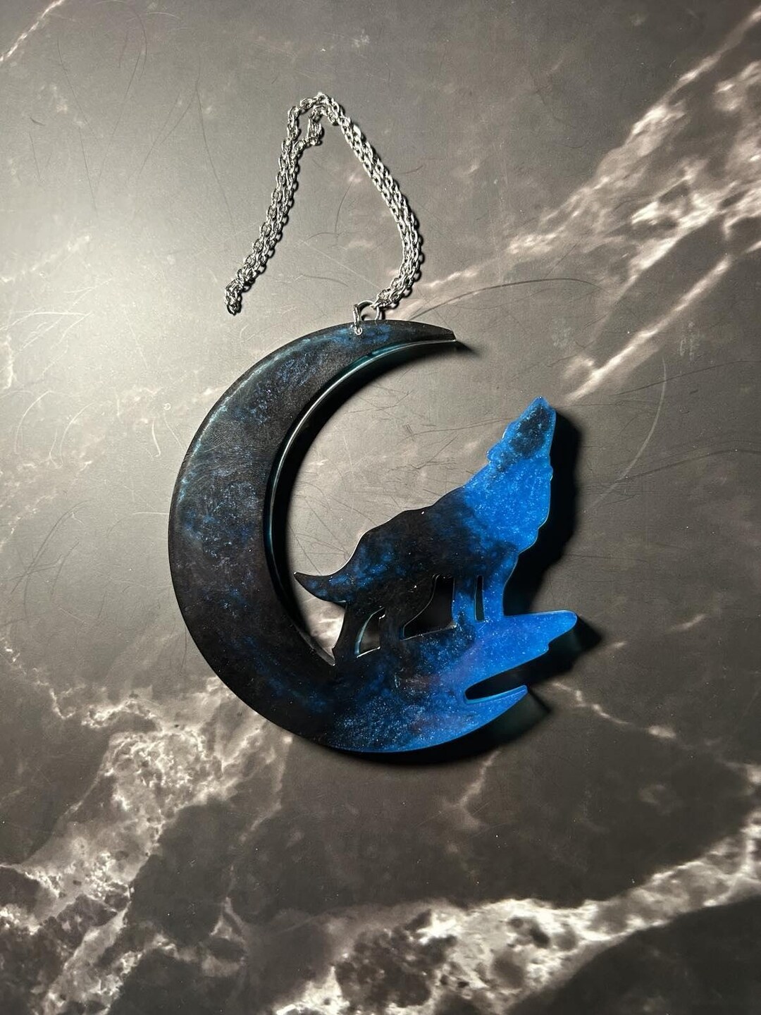 Crescent Moon Wolf Wall Decor - Etsy