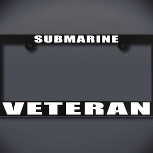 Submarine Veteran License Plate Frame - US Submarine Service - Etsy