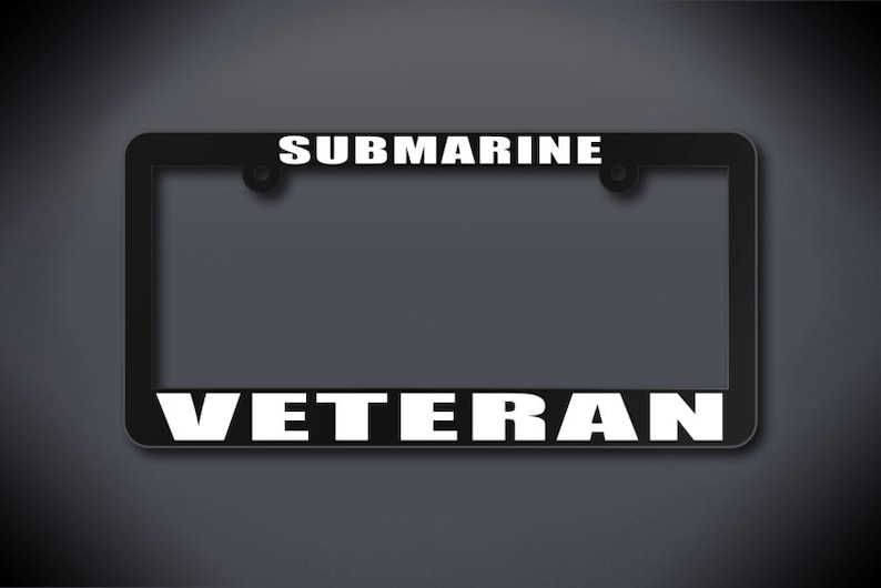 Submarine Veteran License Plate Frame - US Submarine Service - Etsy