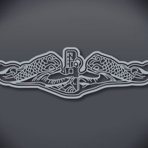 U.S. Submarine Service Dolphins Vinyl Cut Decal, Silent Service, US ...