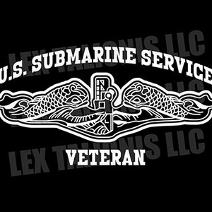 U.S. Submarine Service Veteran Vinyl Cut Decal Silent | Etsy